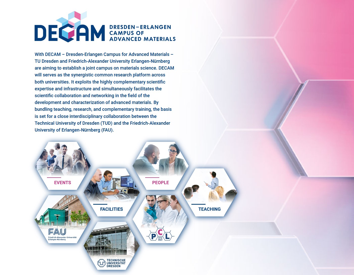 DECAM Dresden-Erlangen Campus for Advanced Materials - New Materials ... DECAM Dresden-Erlangen Campus for Advanced Materials - New Materials ...